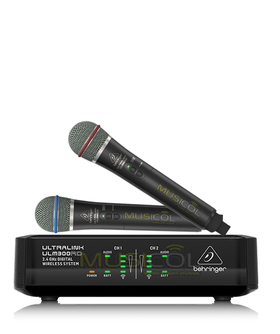 זוג מיקרופונים אלחוטיים ידניים ULM302MIC תוצרת BEHRINGER | מיוזיקול